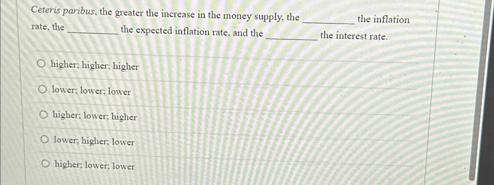 Solved Ceteris paribus, the greater the increase in the | Chegg.com