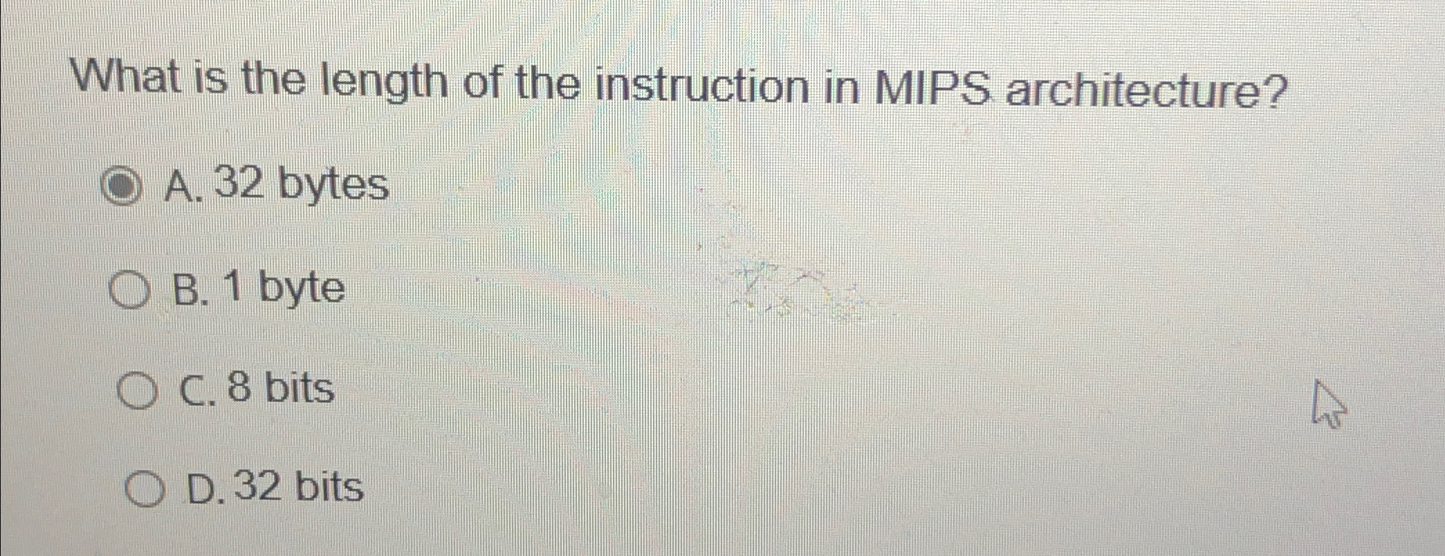 Solved What is the length of the instruction in MIPS | Chegg.com