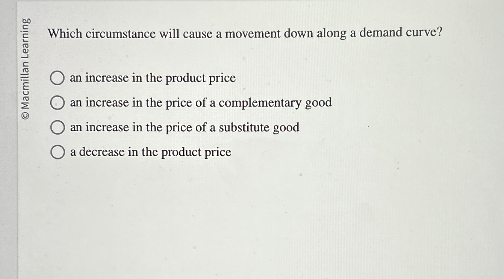 Solved E∞ ﻿Which circumstance will cause a movement down | Chegg.com