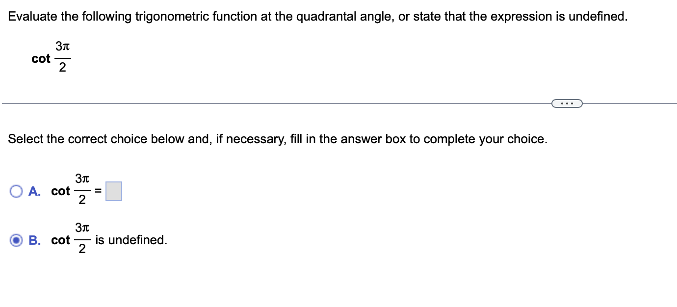 Solved Evaluate the following trigonometric function at the | Chegg.com