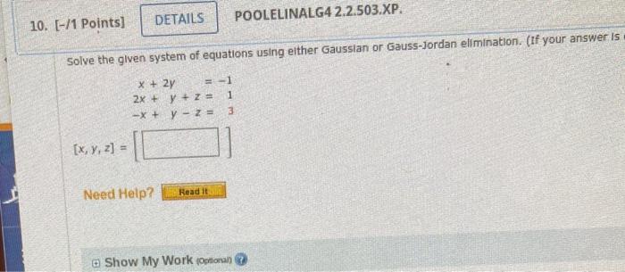 Solved Use elementary row operations to reduce the given | Chegg.com