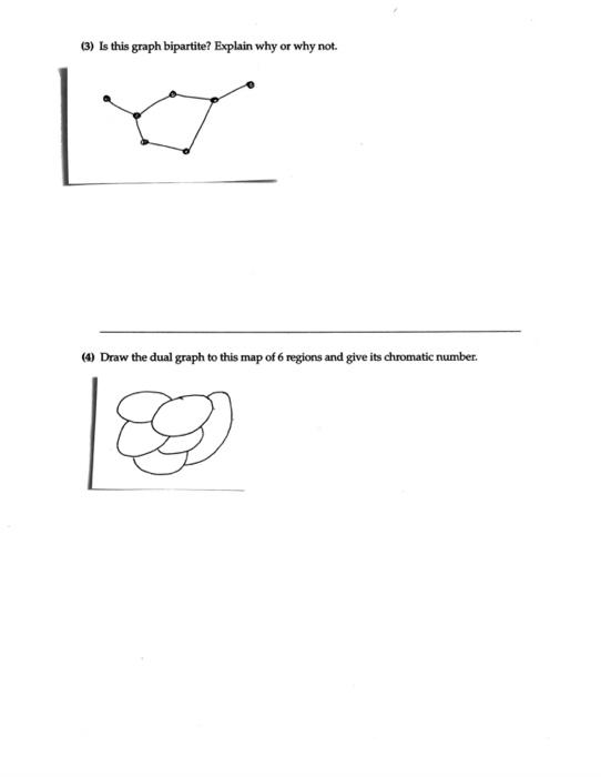 Solved (3) Is this graph bipartite? Explain why or why not. | Chegg.com