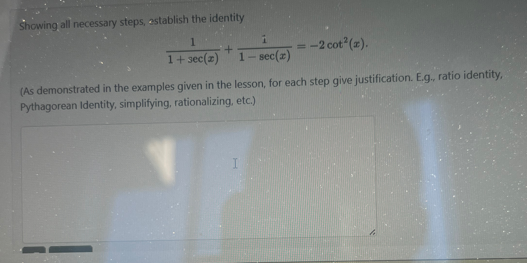 Solved Showing all necessary steps, establish the | Chegg.com