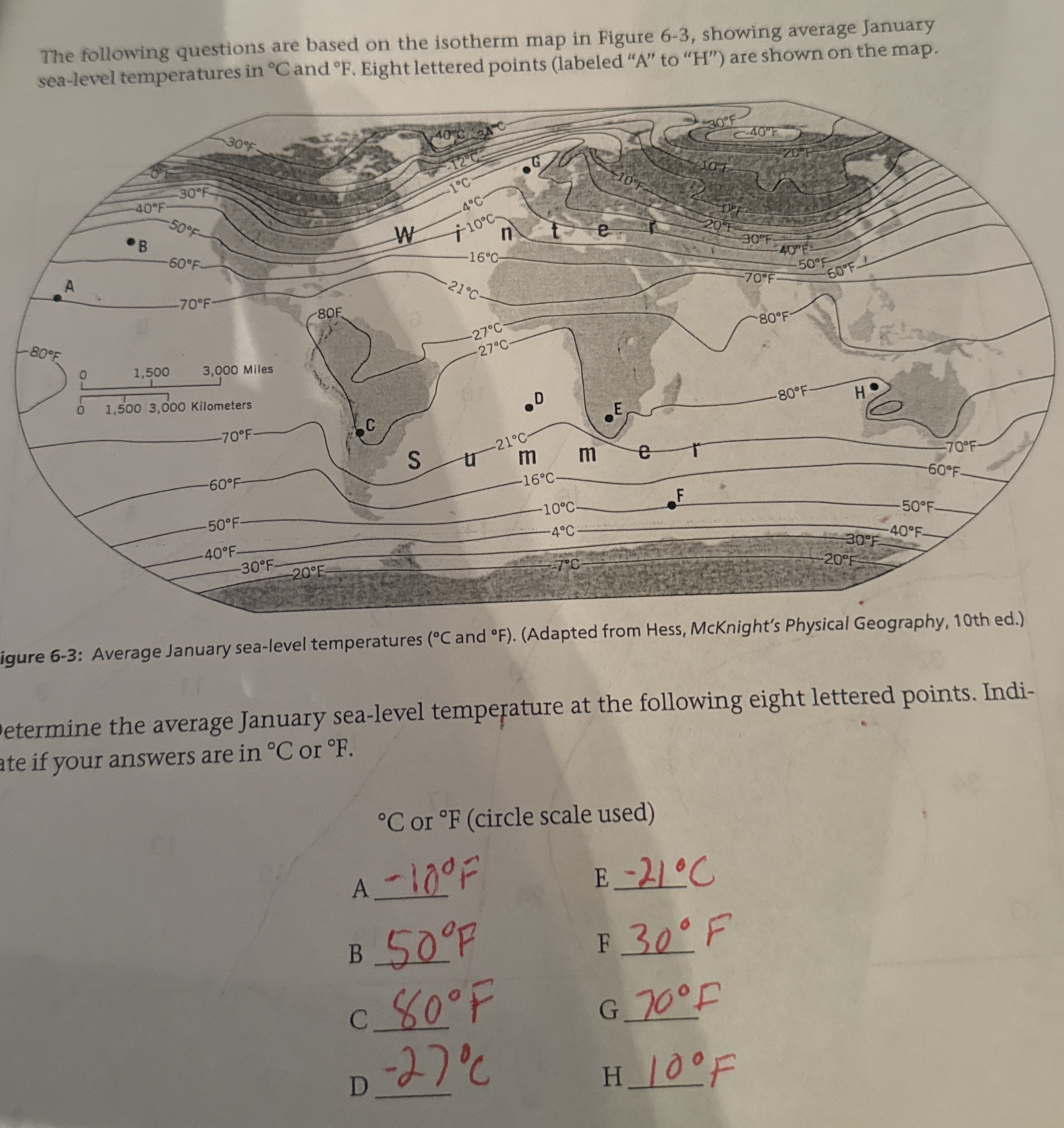 Solved The following questions are based on the isotherm map | Chegg.com