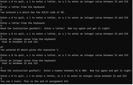Assignment 12 Dealing With Non Numeric Data And Ascii 2900