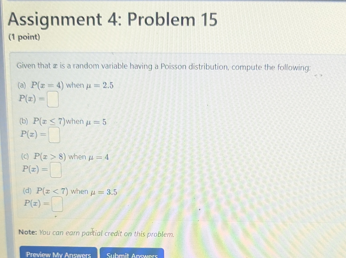 Solved Assignment 4: Problem 15(1 ﻿point)Given that x ﻿is a | Chegg.com