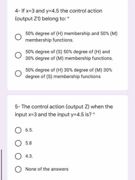Solved Q4/ [40 Marks) Fuzzy logic controller with two inputs | Chegg.com