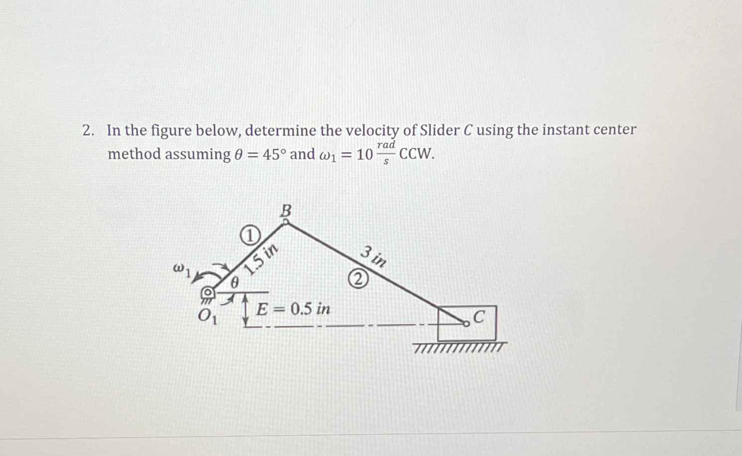 Solved In the figure below, determine the velocity of Slider | Chegg.com