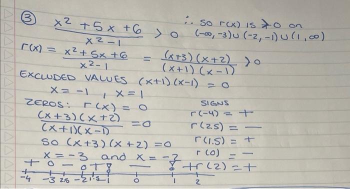 Solved 4.3 RATIONAL INEQUALITIES (1) r(x)=q(x)p(x) r(x)⩽0 or | Chegg.com