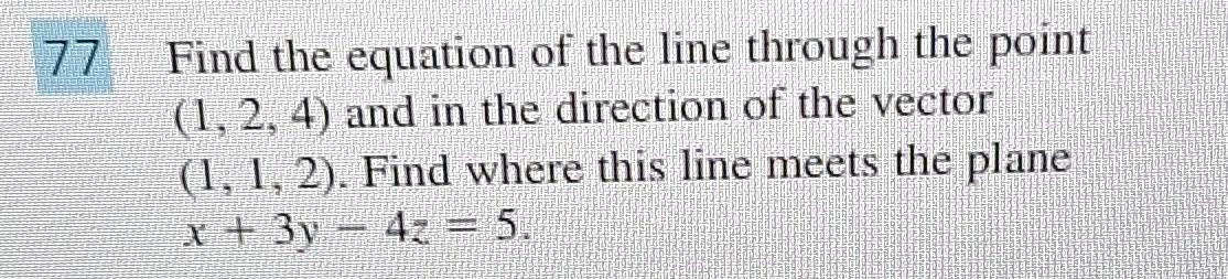 Solved Find the equation of the plane with perpendicular | Chegg.com