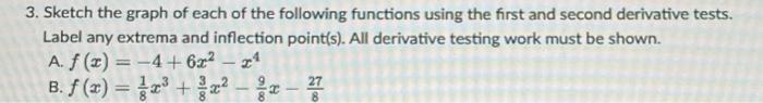 Solved 3. Sketch the graph of each of the following | Chegg.com