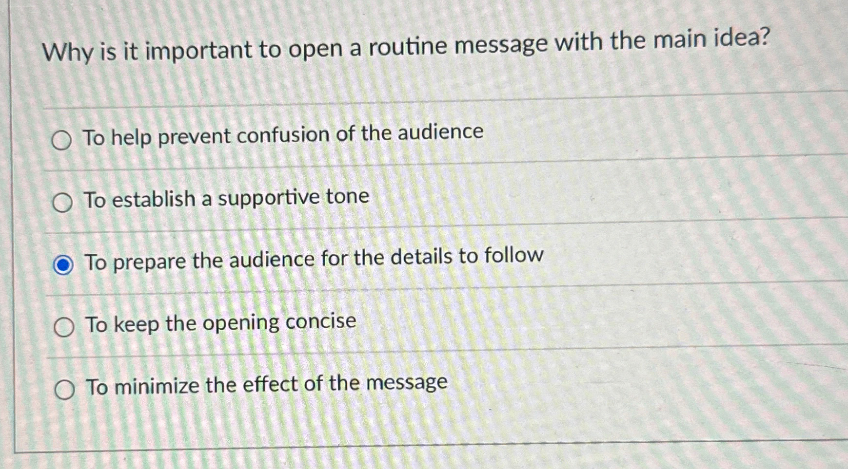 Solved Why is it important to open a routine message with | Chegg.com