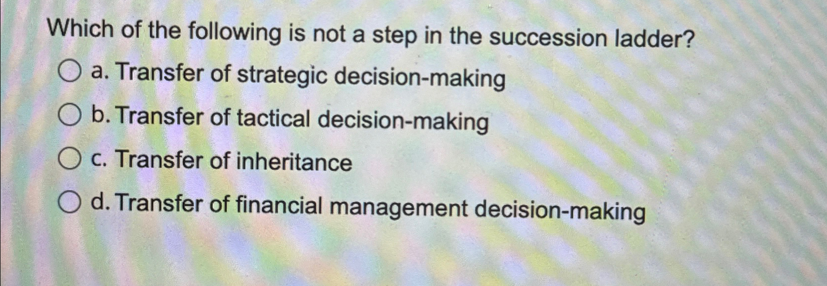 Solved Which of the following is not a step in the | Chegg.com