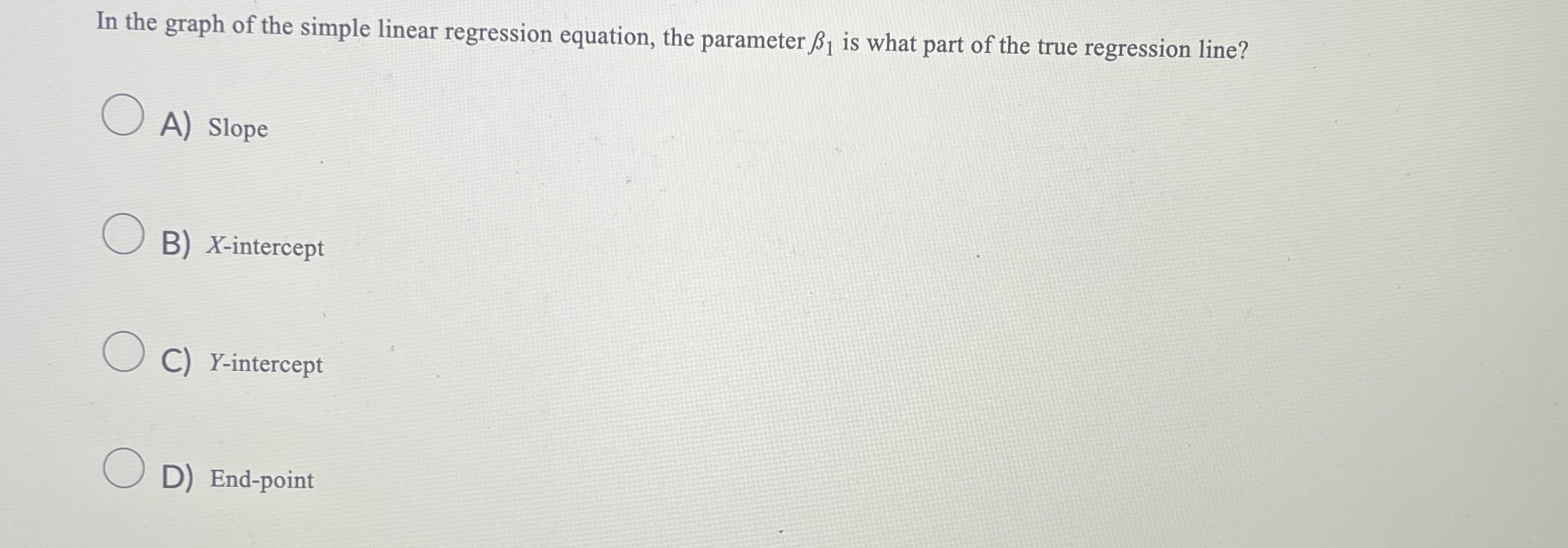 Solved In the graph of the simple linear regression | Chegg.com