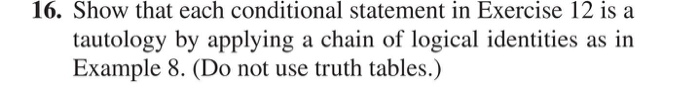 Solved 14. Show that each conditional statement in Exercise | Chegg.com