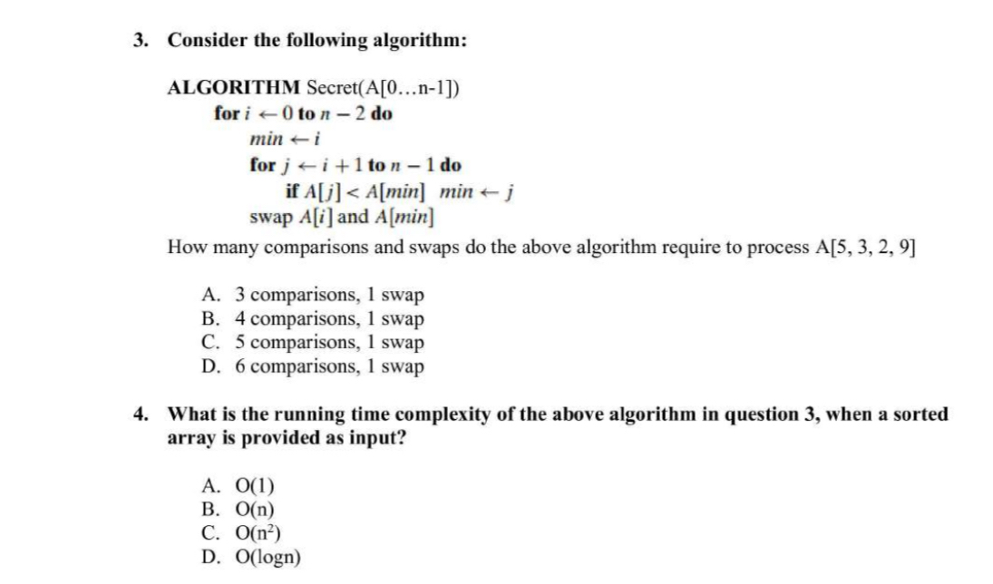 Solved Consider the following | Chegg.com