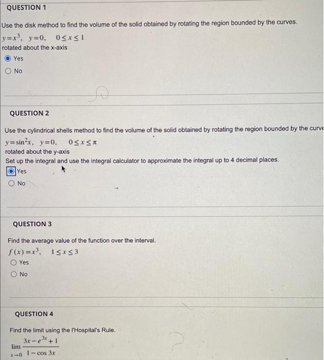 Solved QUESTION 1 Use the disk method to find the volume of | Chegg.com