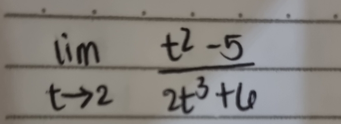 Solved limt→2t2-52t3+6 | Chegg.com