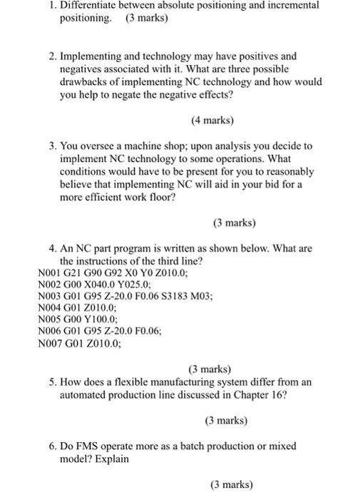 Solved 1. Differentiate between absolute positioning and | Chegg.com