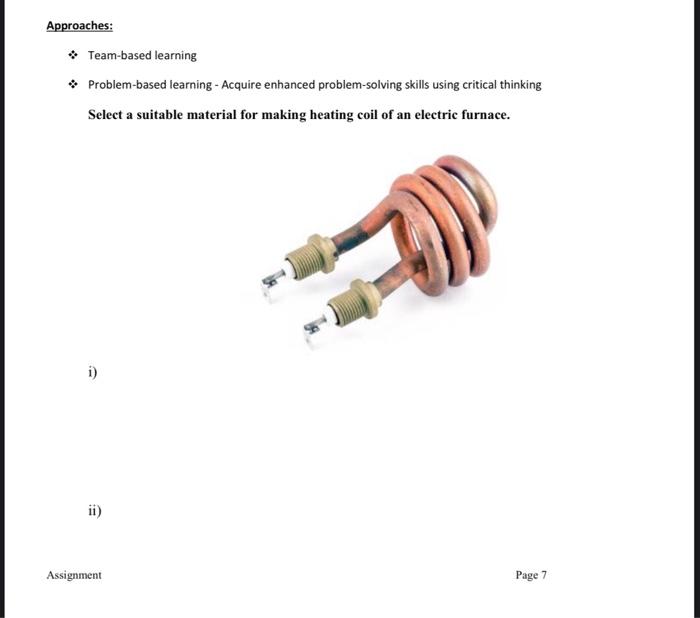 Solved Approaches: Team-based learning • Problem-based | Chegg.com