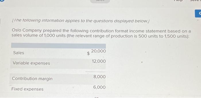 Solved [I he following intormation applies to the questions | Chegg.com Solved [I he following intormation applies to the questions | Chegg.com