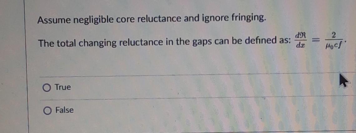Solved Diagram 3: Transducer with fixed iron and movable | Chegg.com