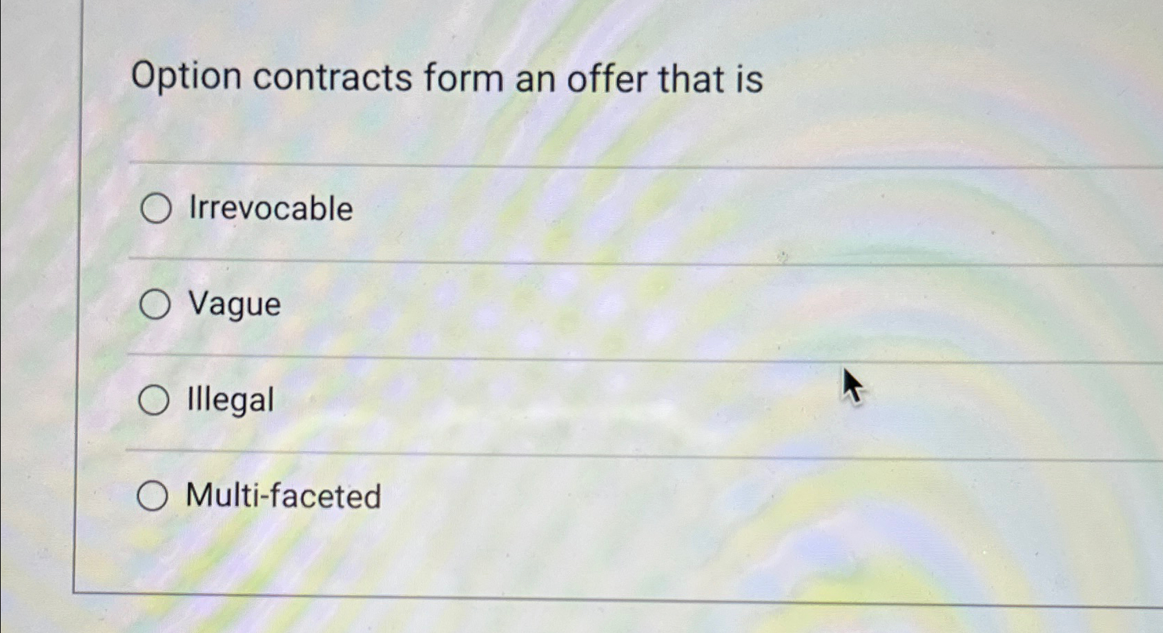Solved Option contracts form an offer that | Chegg.com