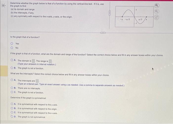 Solved Determine whether the graph below is that of a | Chegg.com