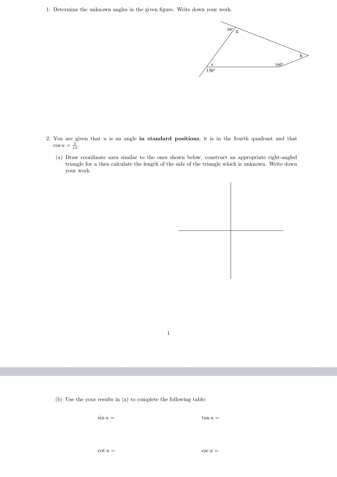 Solved Determine the unknown angles in the given figure. | Chegg.com