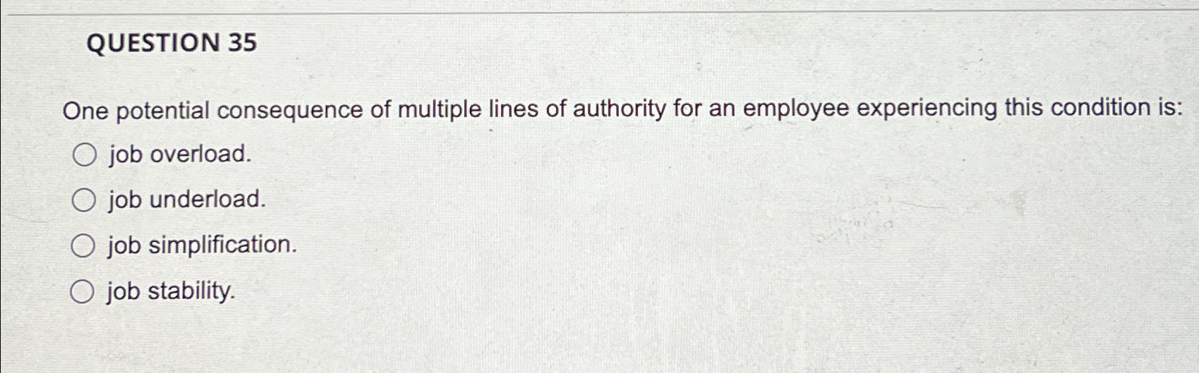 Solved QUESTION 35One potential consequence of multiple | Chegg.com