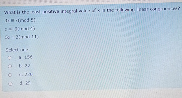 Solved What is the least positive integral value of x ﻿in | Chegg.com