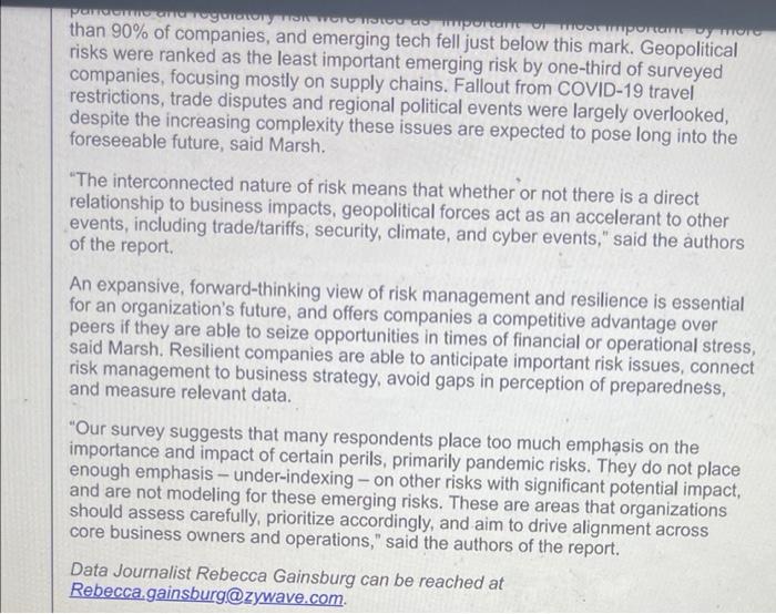 Solved The vast majority of large and midsize organizations | Chegg.com