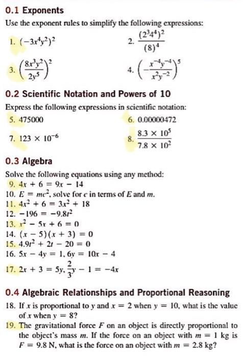 Solved 0.1 Exponents Use the exponent rules to simplify the | Chegg.com