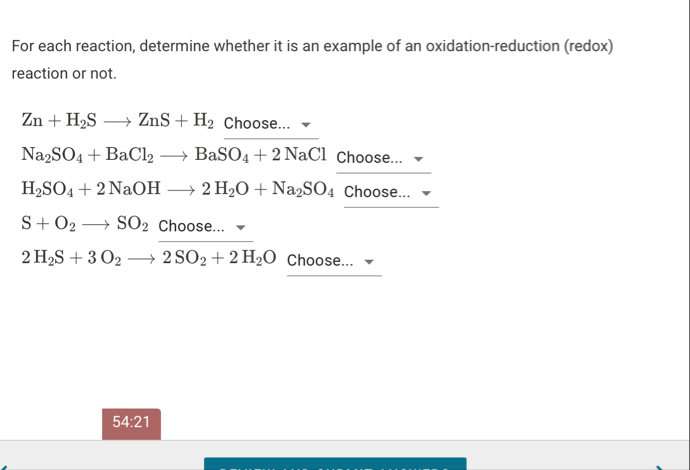 Solved For each reaction, determine whether it is an example | Chegg.com