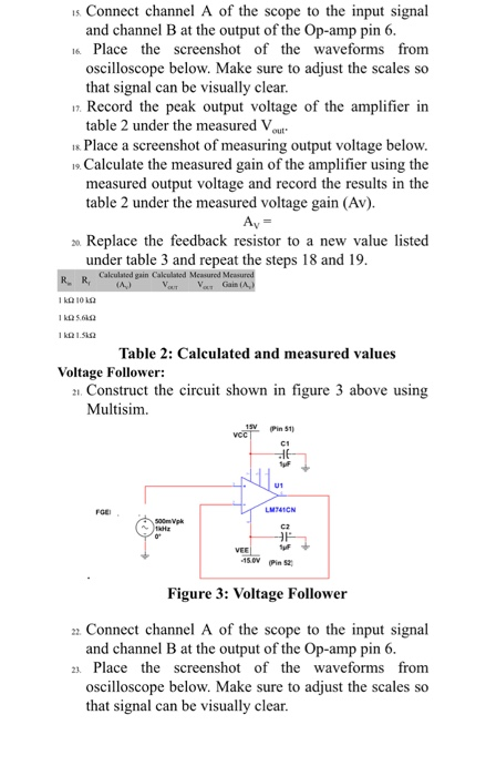 Solved Lab 6: Linear Op-Amp circuits Objectives: After | Chegg.com
