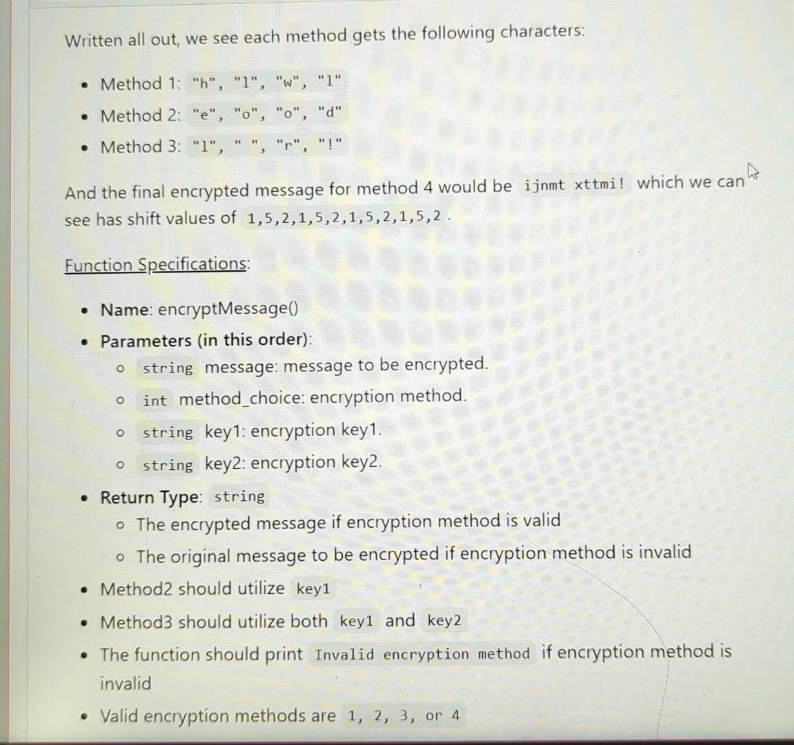 Solved Written all out, we see each method gets the | Chegg.com