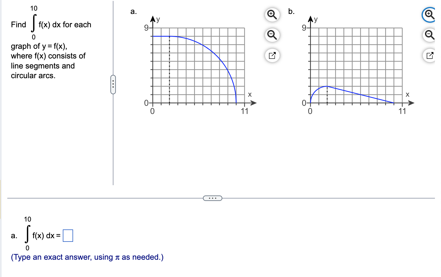 Solved Find ∫010f(x)dx ﻿for eachgraph of y=f(x),where f(x) | Chegg.com
