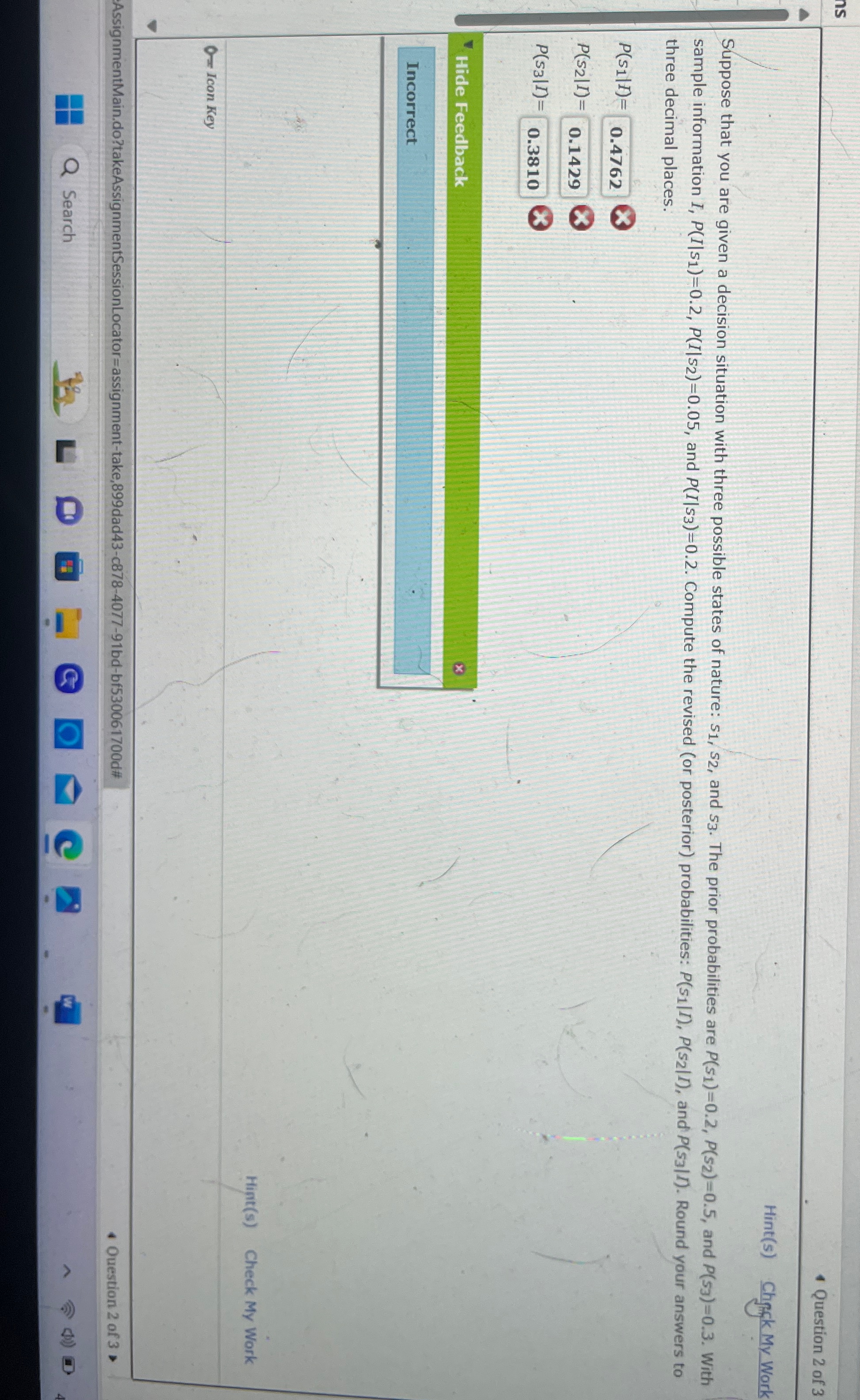 Solved Question 2 ﻿of 3Hint(s)Chick My WorkSuppose that you | Chegg.com