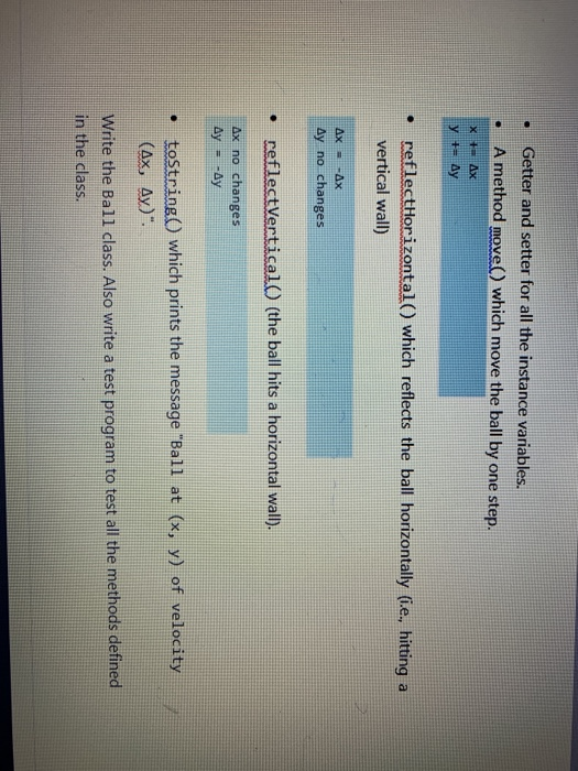 Solved Q2-Part 1 A class called Ball is designed as in the | Chegg.com