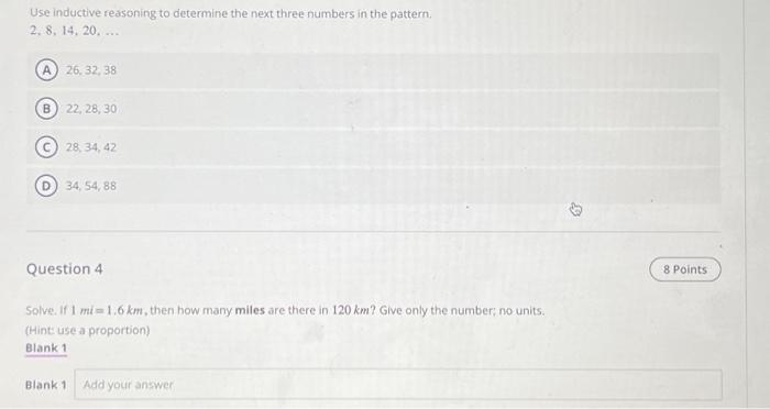 Solved Use inductive reasoning to determine the next three | Chegg.com