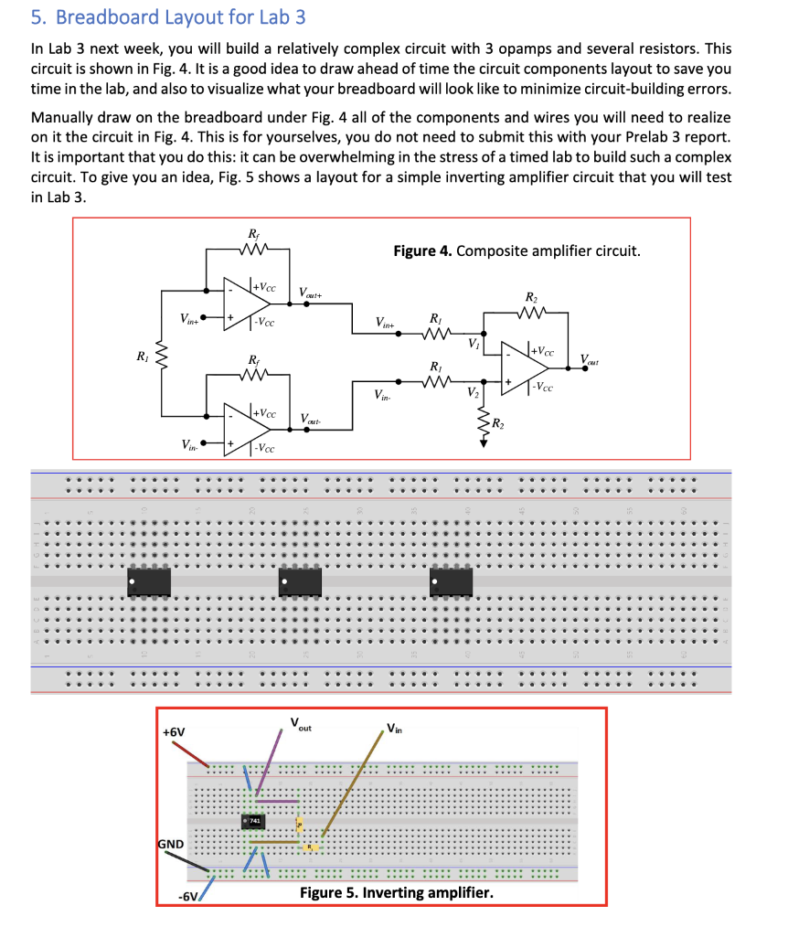 Solved Breadboard Layout for Lab 3In Lab 3 ﻿next week, you | Chegg.com