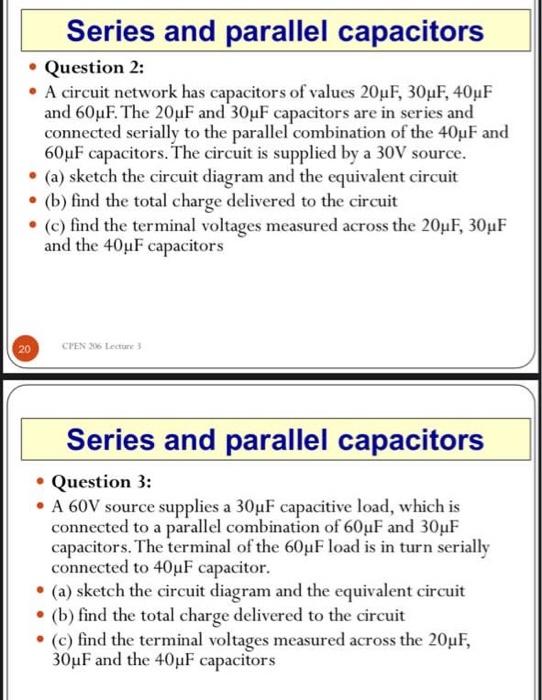 Solved Series and parallel capacitors • Question 2: • A | Chegg.com