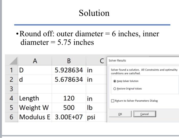 Solved Follow the slides and solve this problem using Excel | Chegg.com