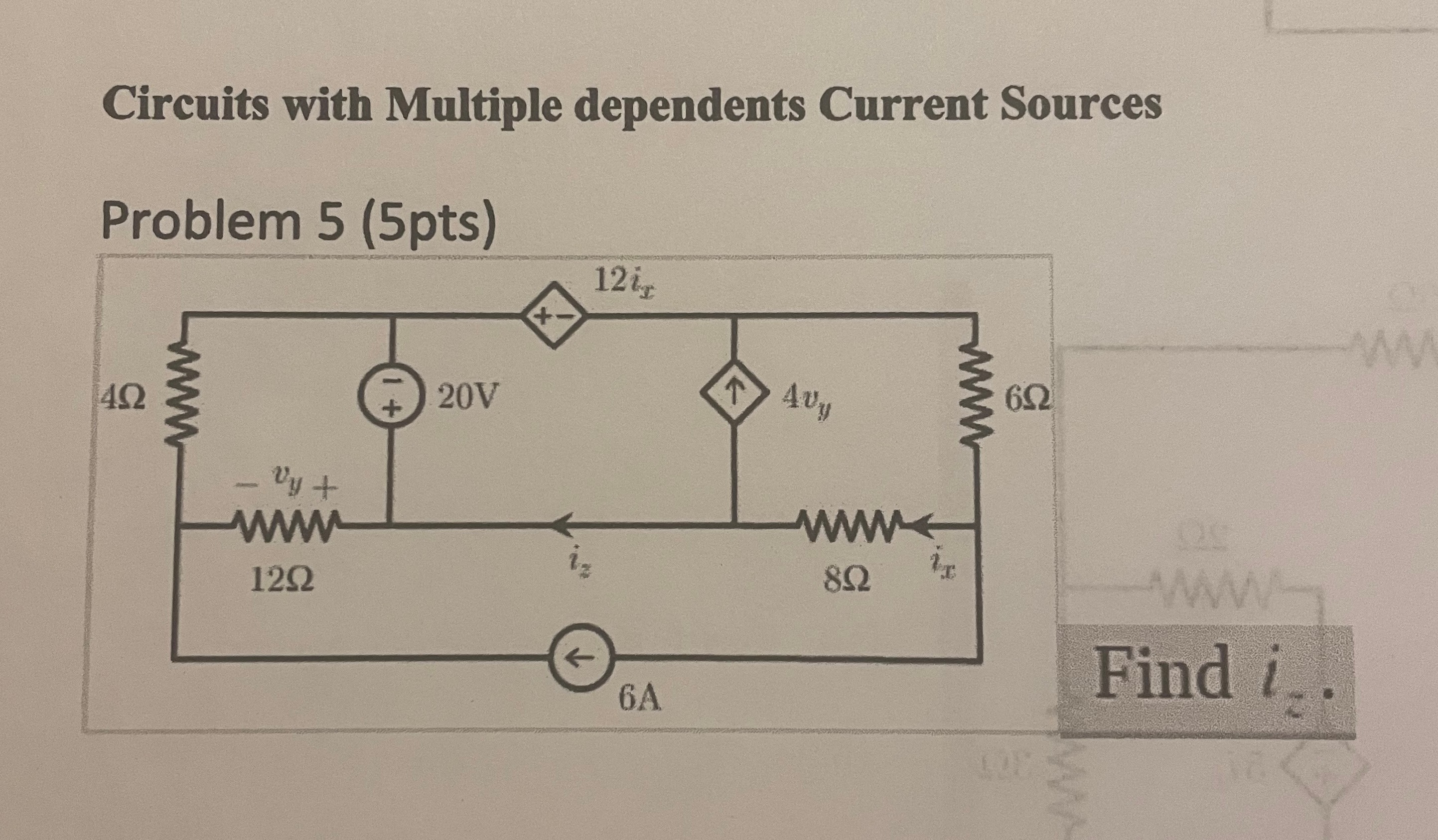 Solved Circuits with Multiple dependents Current | Chegg.com
