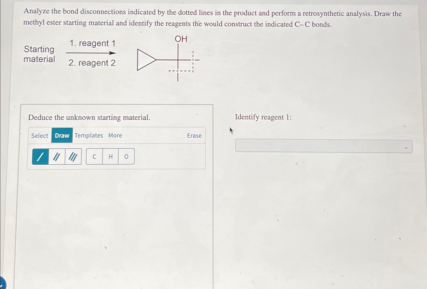 Solved Analyze the bond disconnections indicated by the | Chegg.com