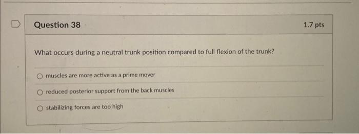Solved What occurs during a neutral trunk position compared | Chegg.com