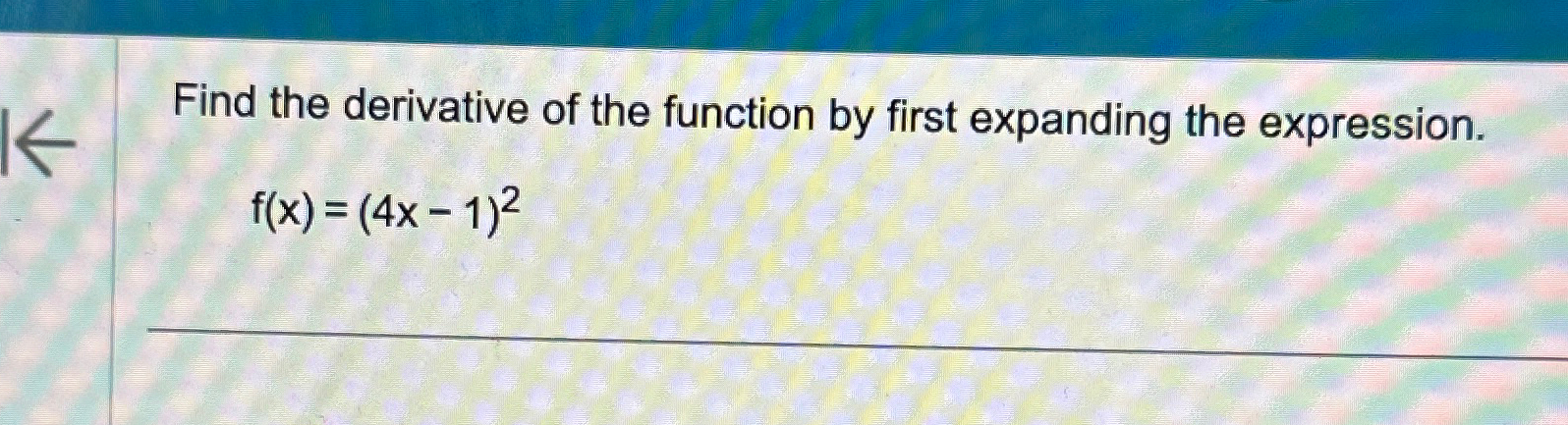 Solved Find the derivative of the function by first | Chegg.com