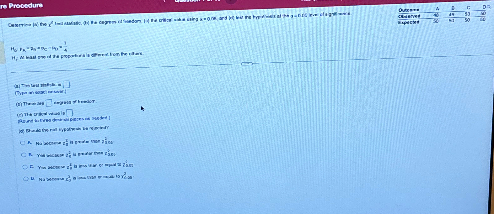 Solved Determine (a) ﻿the x2 ﻿test statistic, (b) ﻿the | Chegg.com