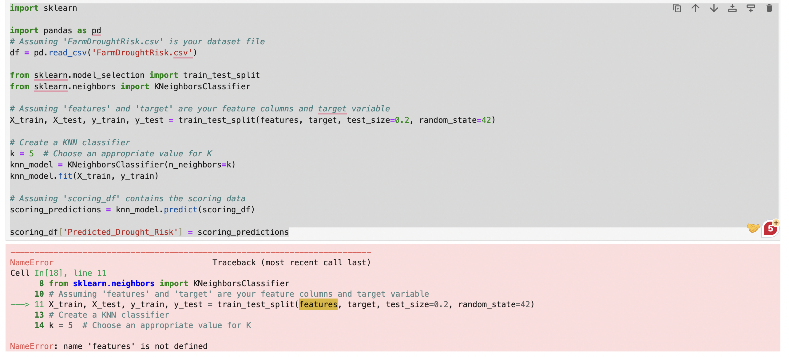 Solved what wrong with this line of code and how do I fix. | Chegg.com