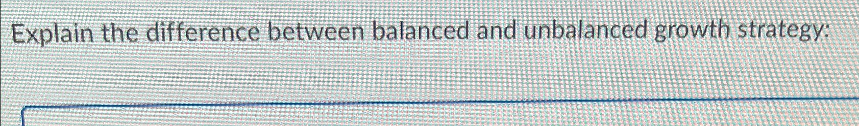 Solved Explain the difference between balanced and | Chegg.com